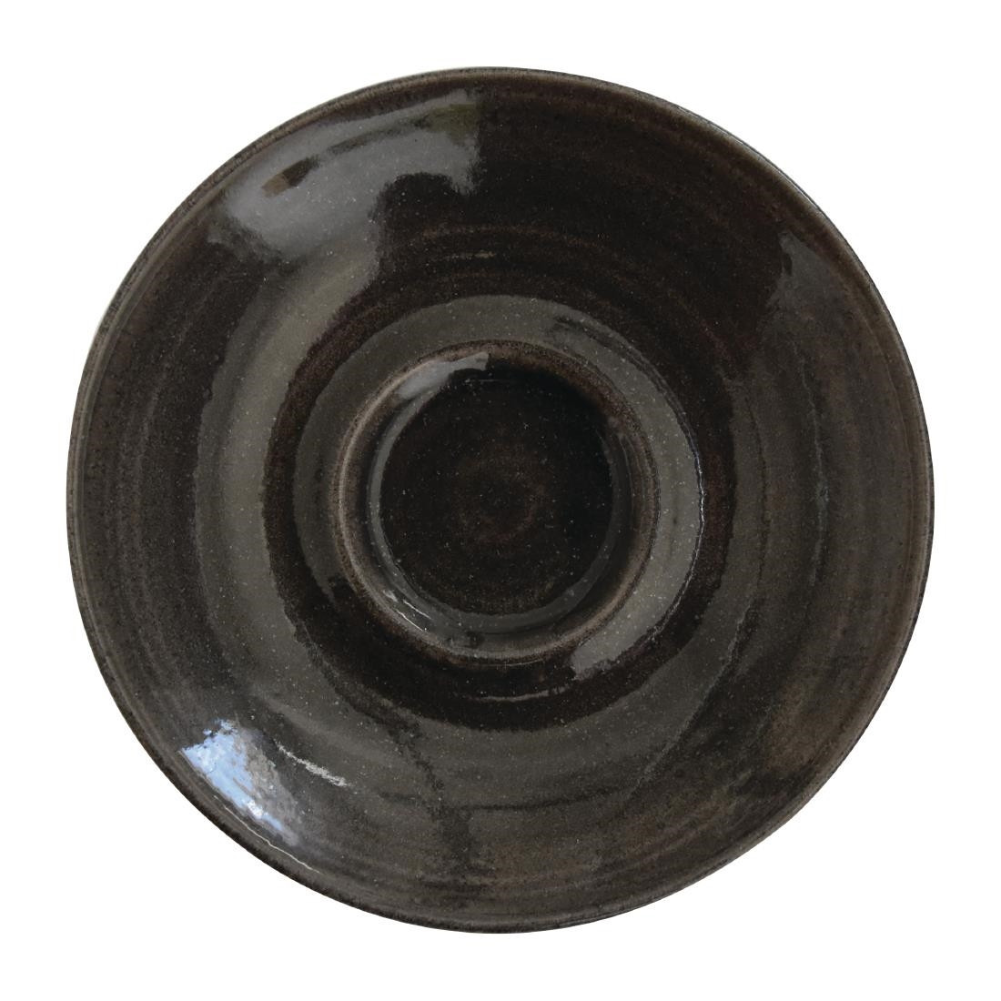 Betapak - Churchill Monochrome Iron Black Espresso Saucer - 4 1/2" (Box ...